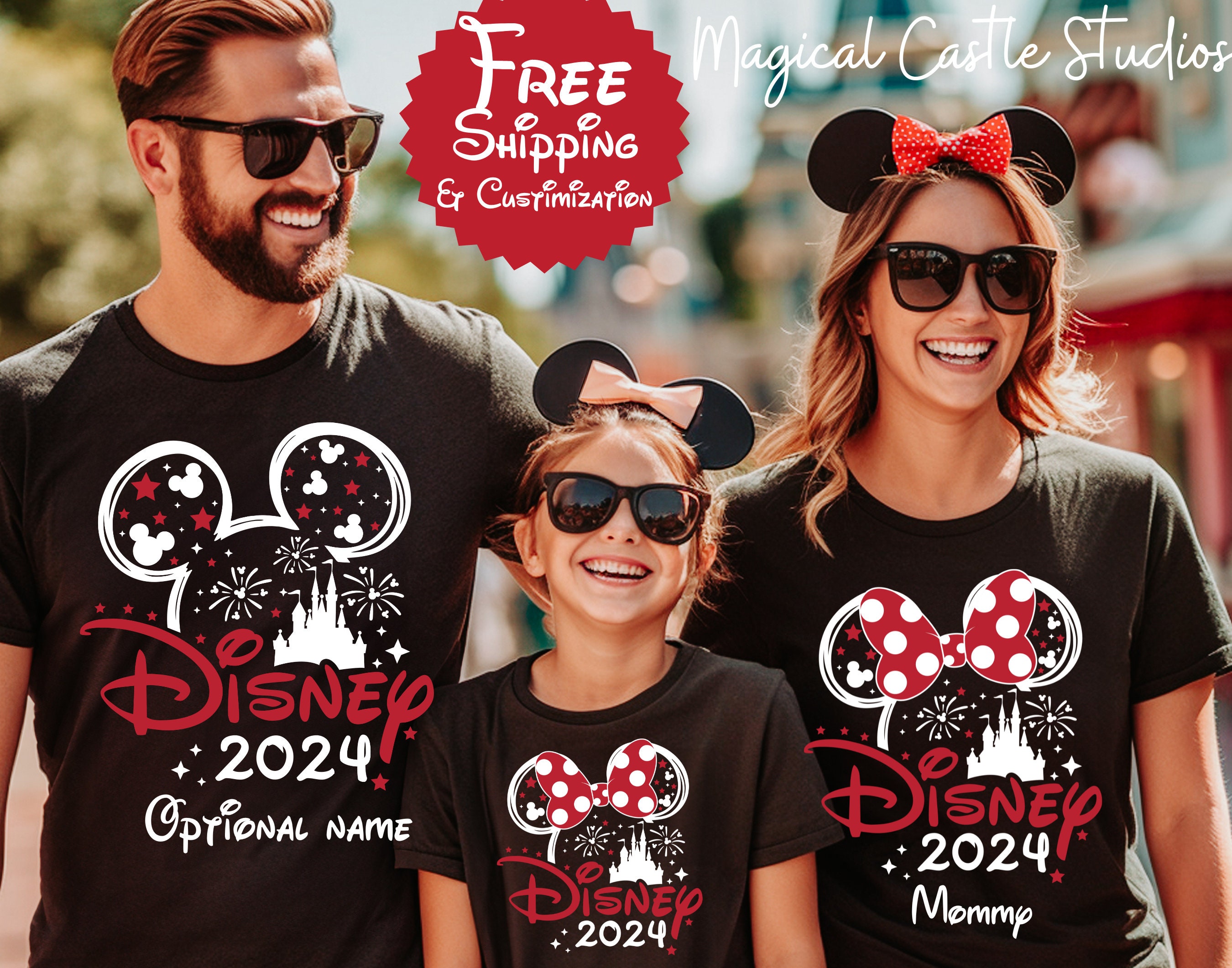 2024 Disney Family Vacation Shirts, Custom Disney Shirts, Disney World Shirt, Disney Castle ...