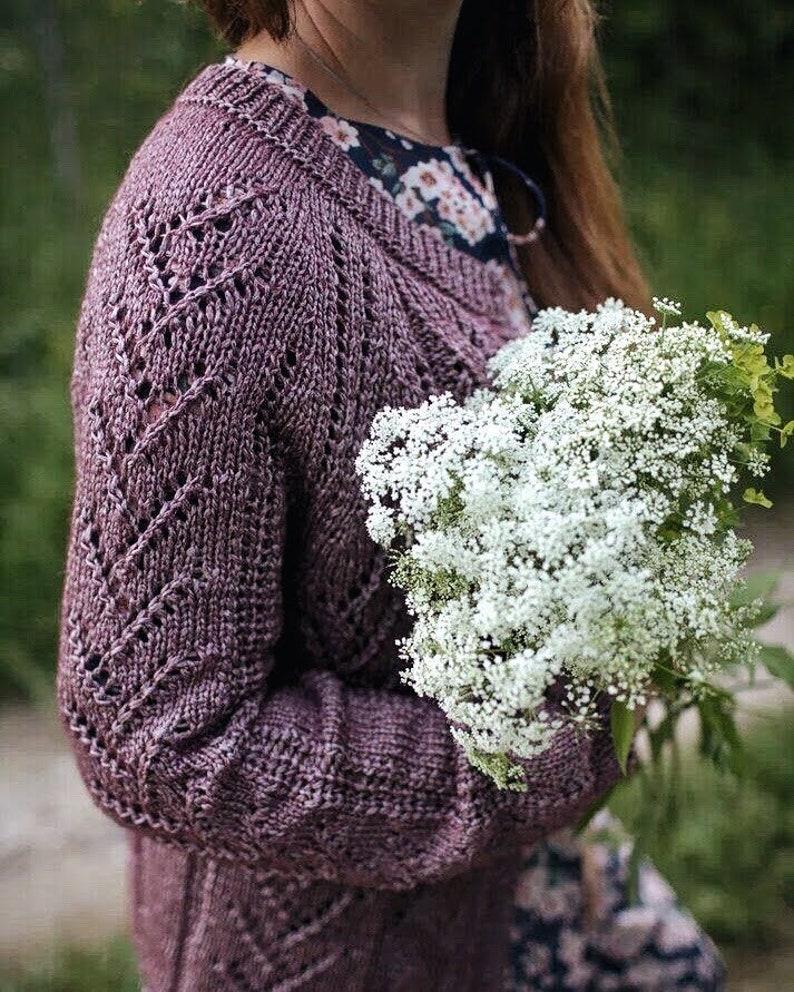 Very Berry Cardigan - KNITTING PATTERN - PDF - Etsy