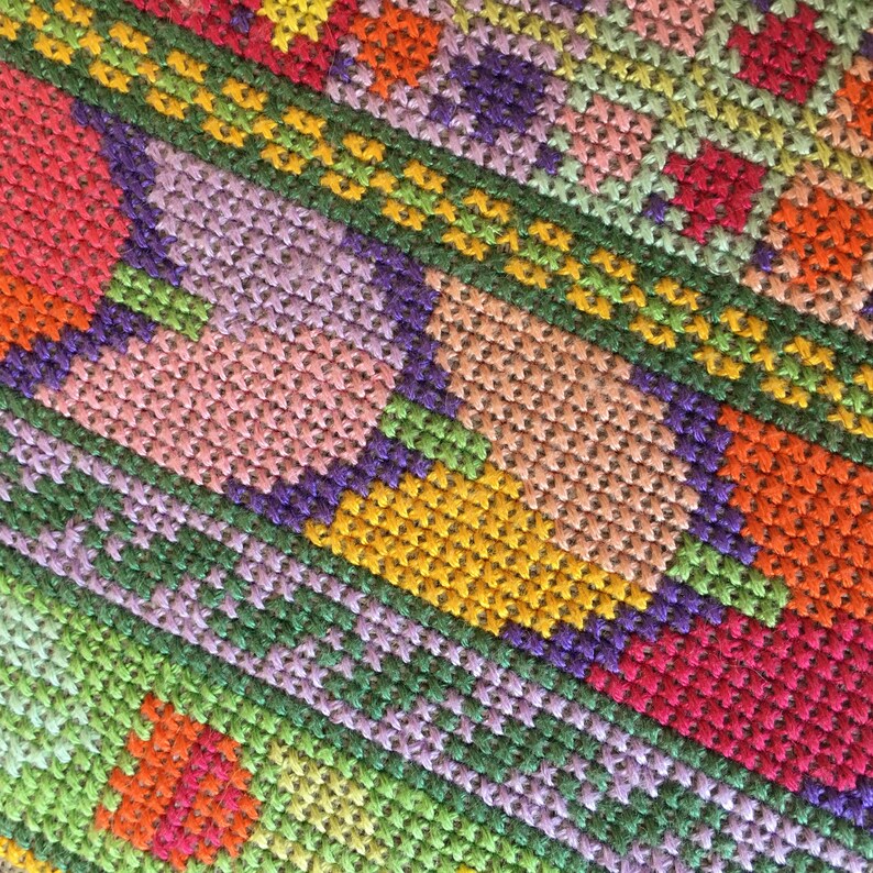 Cross Stitch Pattern, Tulip, Dutch, Retro, Folklore, Colour, Embroidery ...