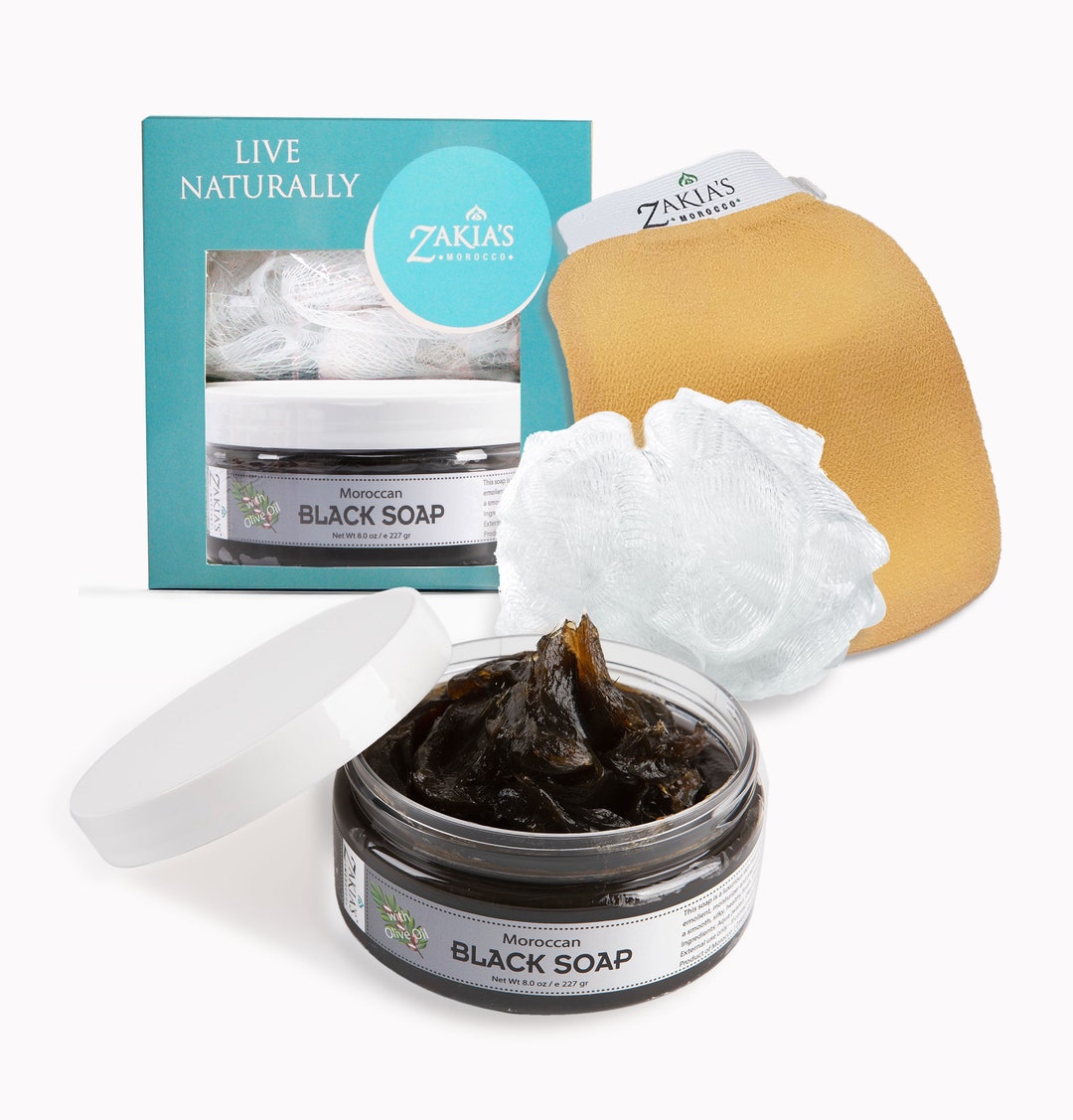 Moroccan Exfoliation Kessa Kit - Etsy