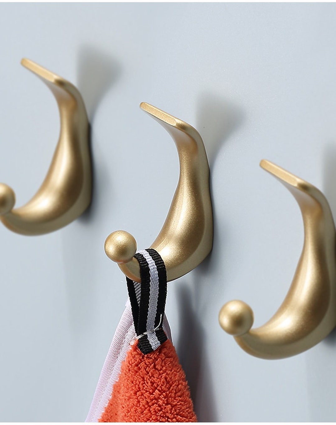 Golden Fish Hook|pearl Black Coat Hook |golden Hook |hat Hook |clothes ...