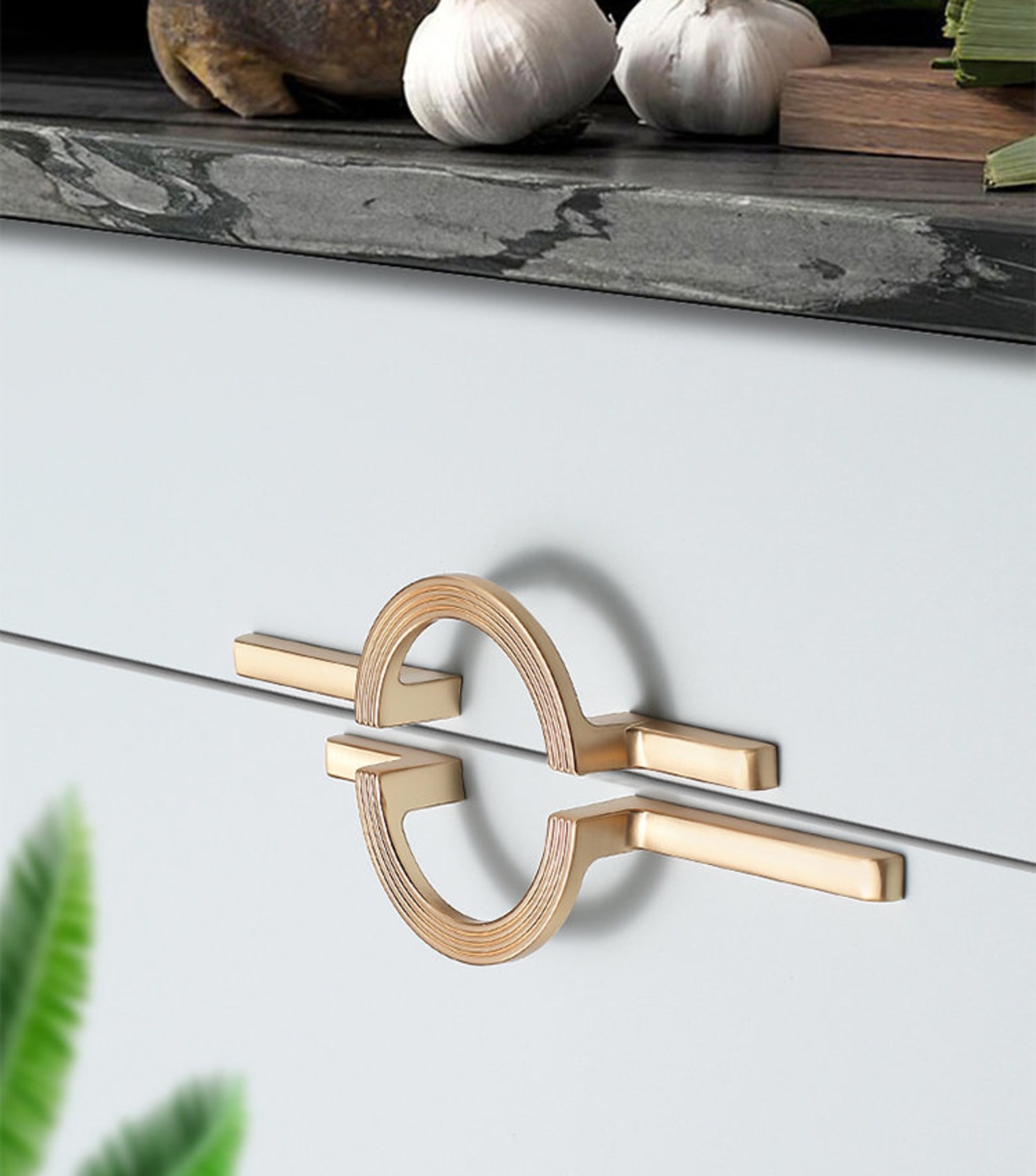 Semicircle Handle Furniture Cabinet Pull Drawer Gold Handle Closet Door ...