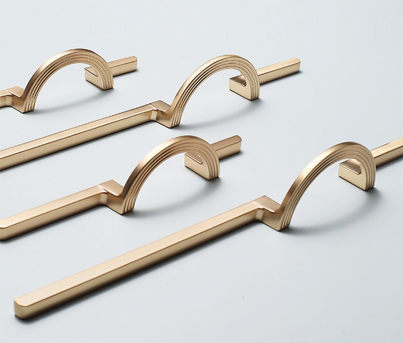 Semicircle Handle Furniture Cabinet Pull Drawer Gold Handle - Etsy