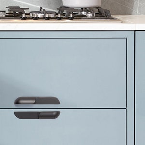 Unique Golden Handle Furniture Drawer Gray Handle Closet Cabinet Shiny ...