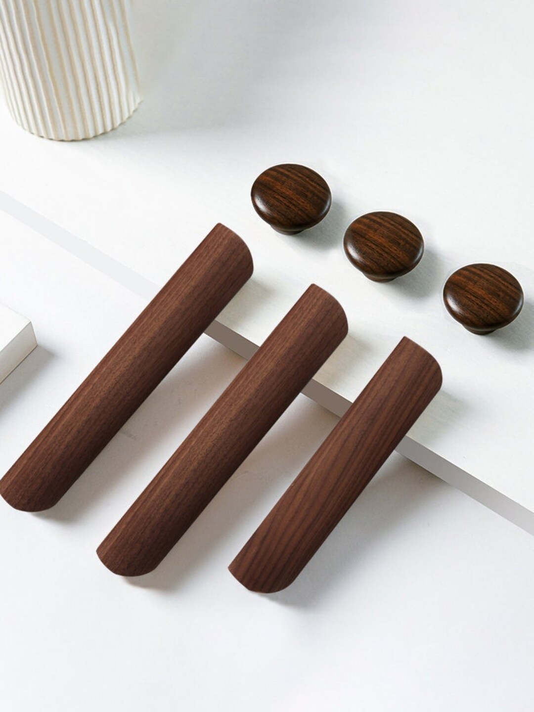 Black Walnut Handle Drawer Black Walnut Handle Closet Door Pull Cabinet ...