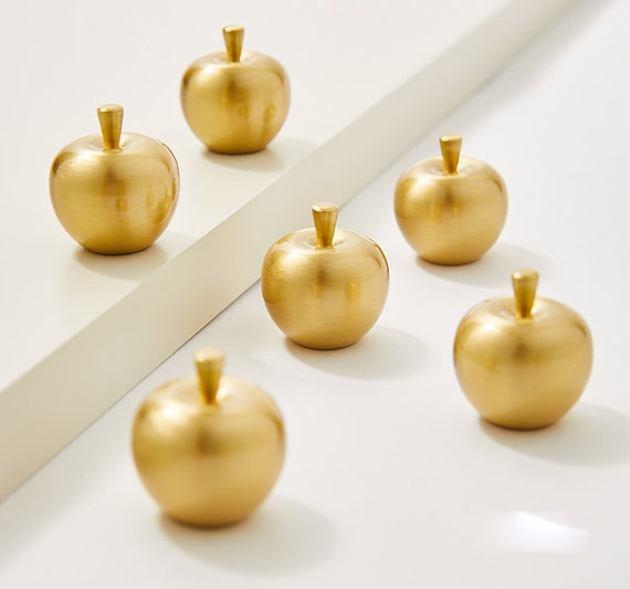 Apple Cabinet Knobs Red Shade Cupboard Drawer Door Cabinet Knobs