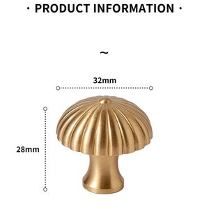 Mushroom Cabinet Knob - Single Hole Furniture Drawer Cabinet Pull ...
