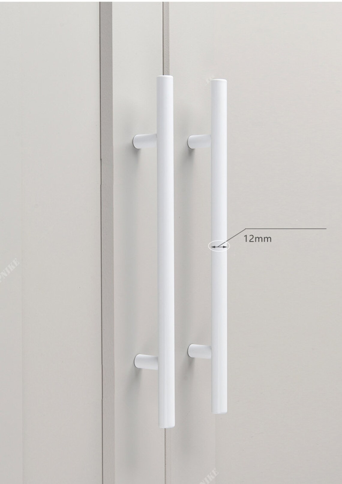 Furniture White Pull Wardrobe Handle Closet Cabinet Curved - Etsy