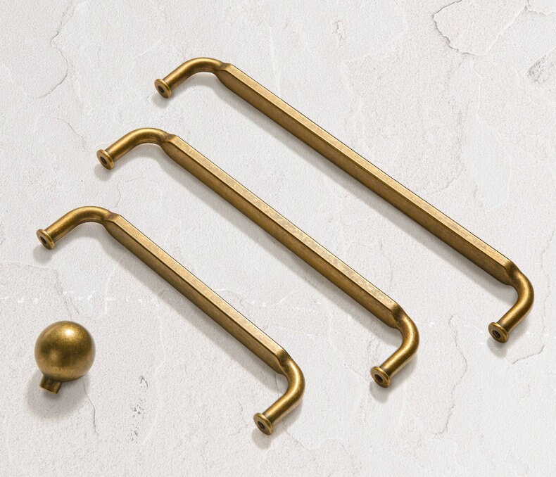 Retro Style Handle Furniture Cabinet Flat Pull Closet Door Pull Drawer ...