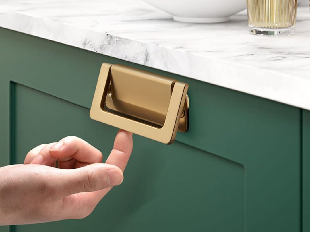 Closet Door Pull Furniture Drawer Handle Cabinet Gold Handle Black ...