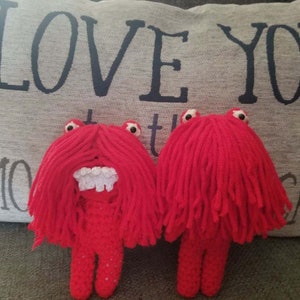 Red Guy DHMIS Crochet Plush: Handmade Stuffed Animal - Etsy