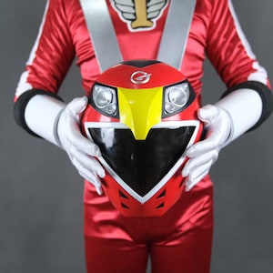 Power Rangers RPM Operator Series Red Full Set Cosplay Costume Custom ...