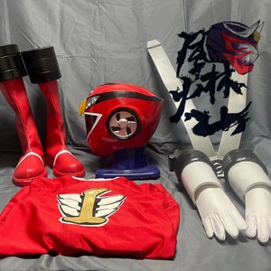 Power Rangers RPM Operator Series Red Full Set Cosplay Costume Custom ...