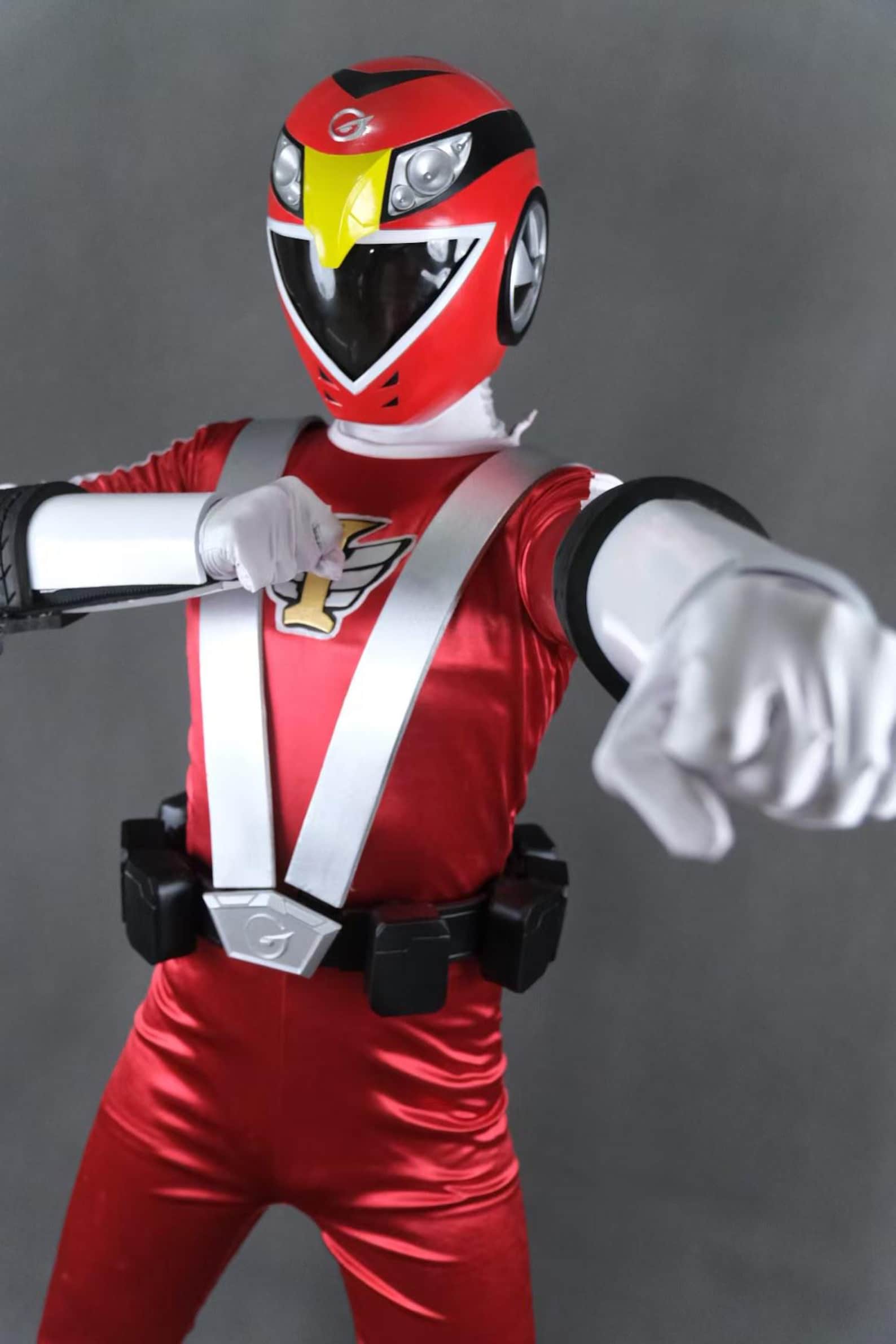 Power Rangers RPM Operator Series Red Full Set Cosplay Costume Custom ...