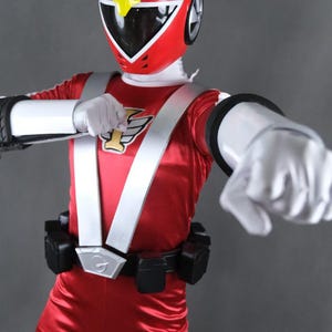 Power Rangers RPM Operator Series Red Full Set Cosplay Costume Custom ...
