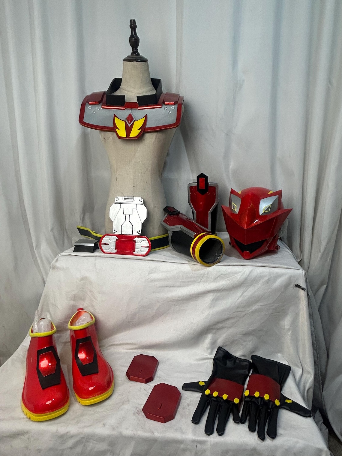 Kizuna Red Power Ranger Cosplay Costume Full Set - Etsy