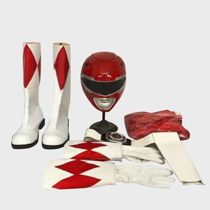 MMPR Rangers Red Rocky Desantos Full Set Cosplay Costume Custom-made - Etsy