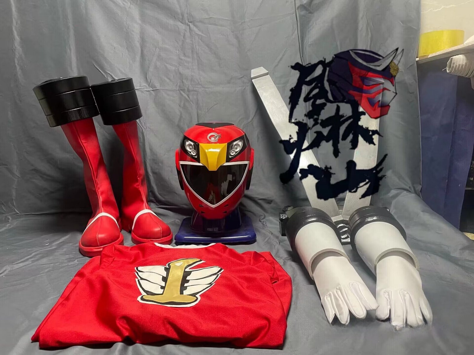 Power Rangers RPM Operator Series Red Full Set Cosplay Costume Custom ...