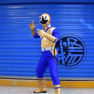 SUPER SAMURAI Gold Samurai Ranger Antonio Garcia Full Set Cosplay ...