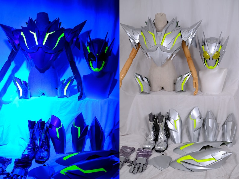 Kamen Rider Zero One Metalcluster Hopper Form Cosplay Costume Full-set ...