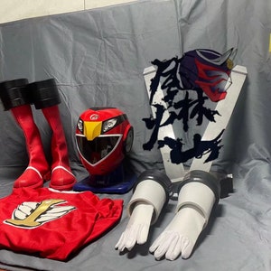 Power Rangers RPM Operator Series Red Full Set Cosplay Costume Custom ...