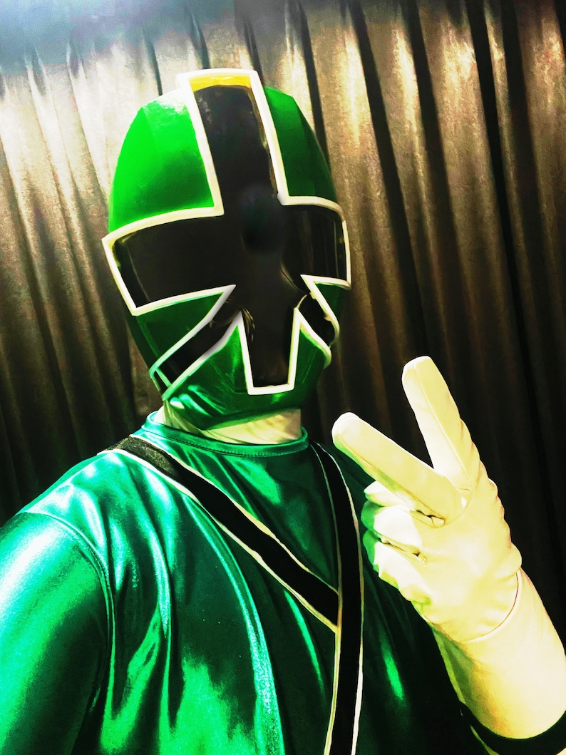 Green Samurai Power Ranger Full Set Cosplay Costume Custom-madeall ...
