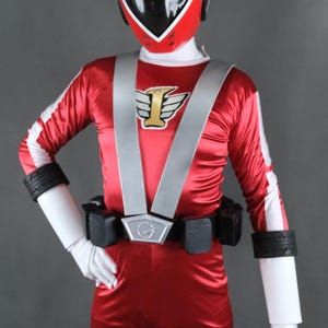 Power Rangers RPM Operator Series Red Full Set Cosplay Costume Custom ...