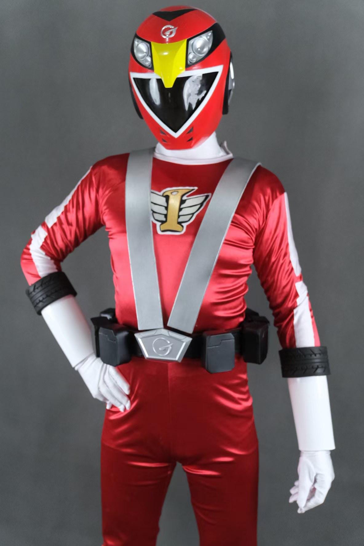 Power Rangers RPM Operator Series Red Full Set Cosplay Costume Custom ...