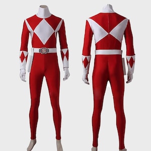 MMPR Rangers Red Rocky Desantos Full Set Cosplay Costume Custom-made - Etsy