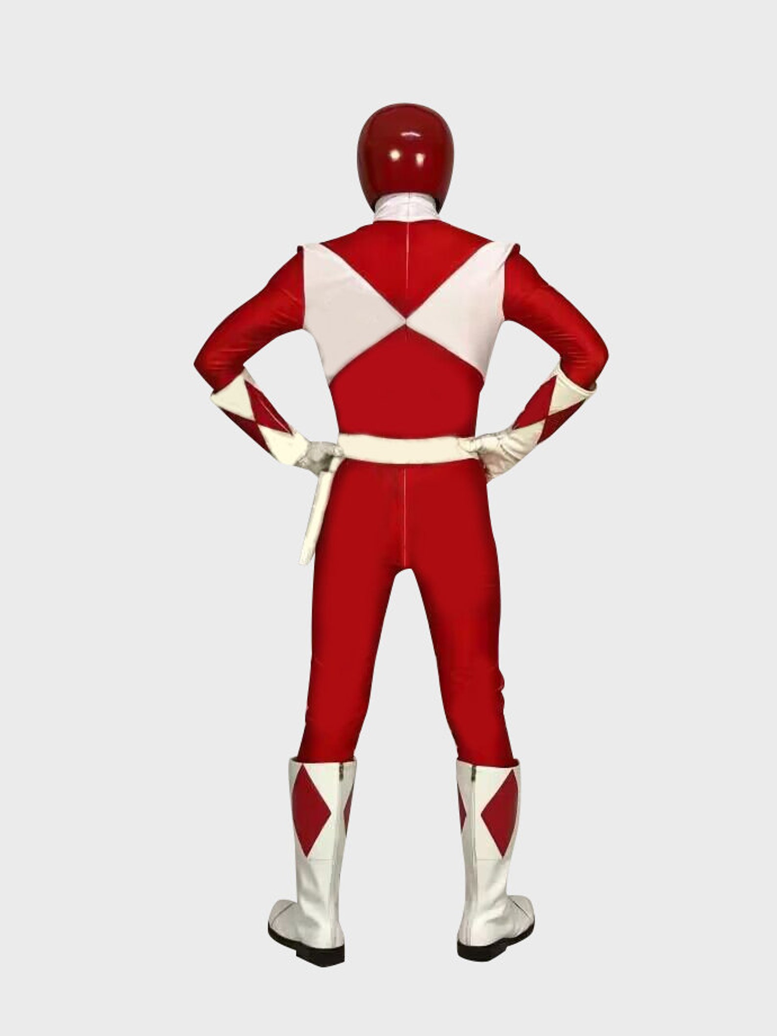 MMPR Rangers Red Rocky Desantos Full Set Cosplay Costume Custom-madeall ...