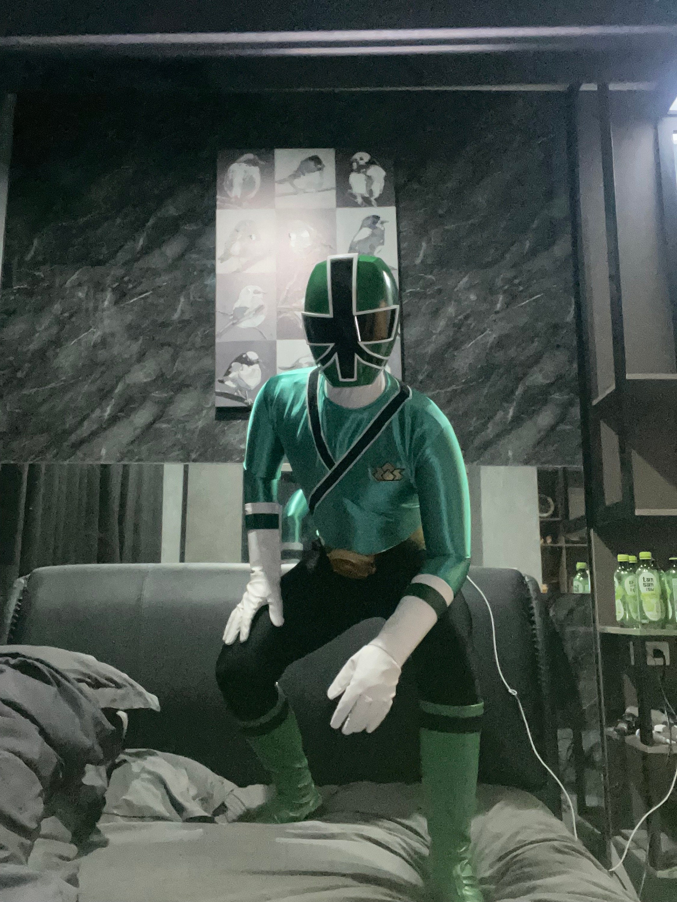 Green Samurai Power Ranger Full Set Cosplay Costume Custom-made - Etsy