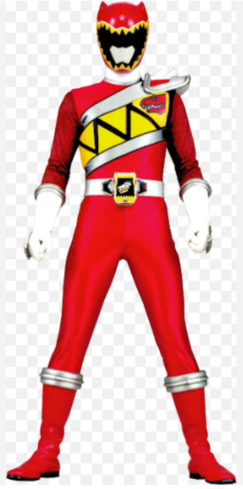 Dino Charge Red Ranger Tyler Navarro Full Set Cosplay Costume Custom ...
