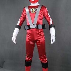 Power Rangers RPM Operator Series Red Full Set Cosplay Costume Custom ...