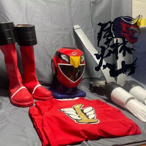 Power Rangers RPM Operator Series Red Full Set Cosplay Costume Custom ...