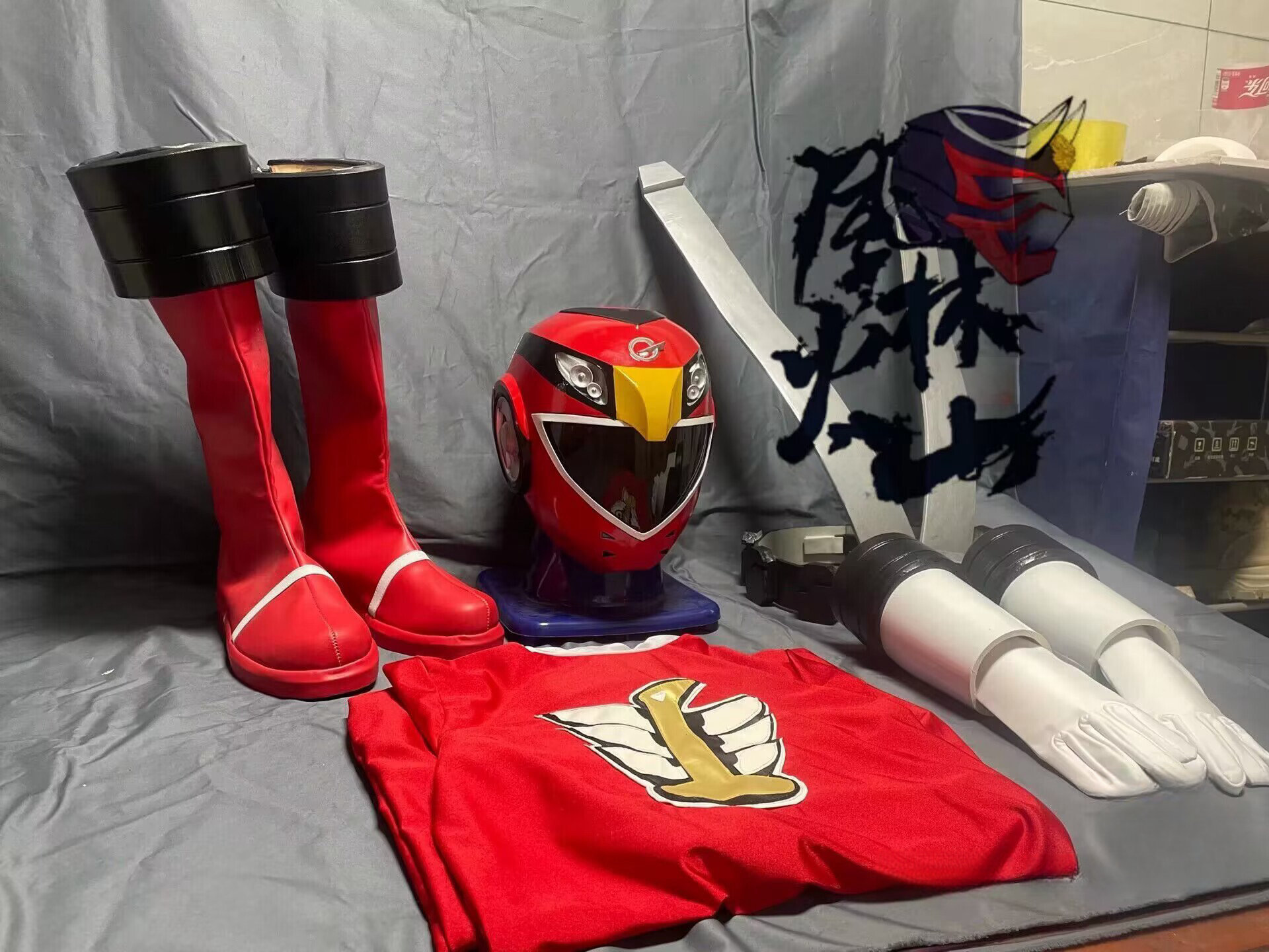 Power Rangers RPM Operator Series Red Full Set Cosplay Costume Custom ...