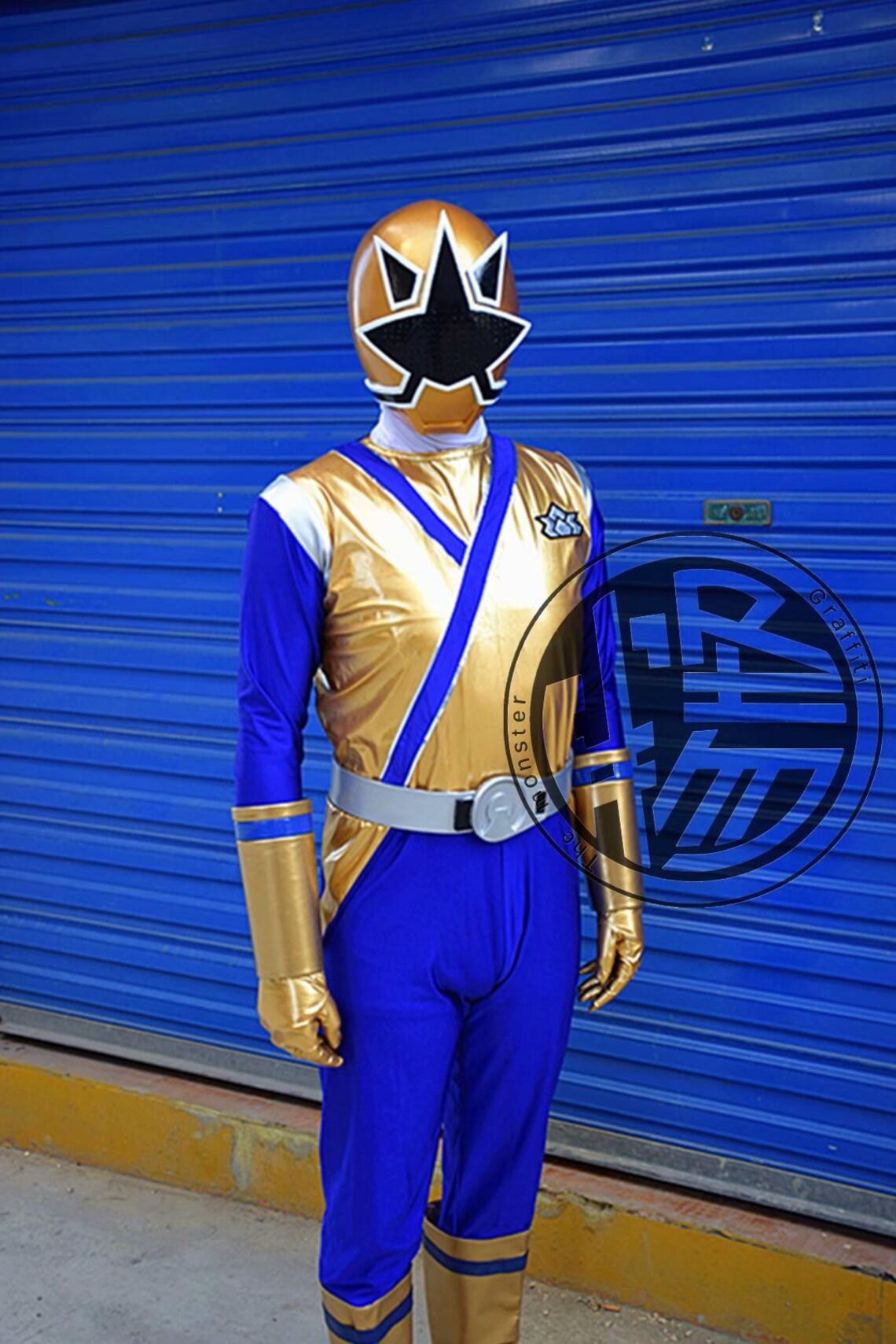 SUPER SAMURAI Gold Samurai Ranger Antonio Garcia Full Set Cosplay ...