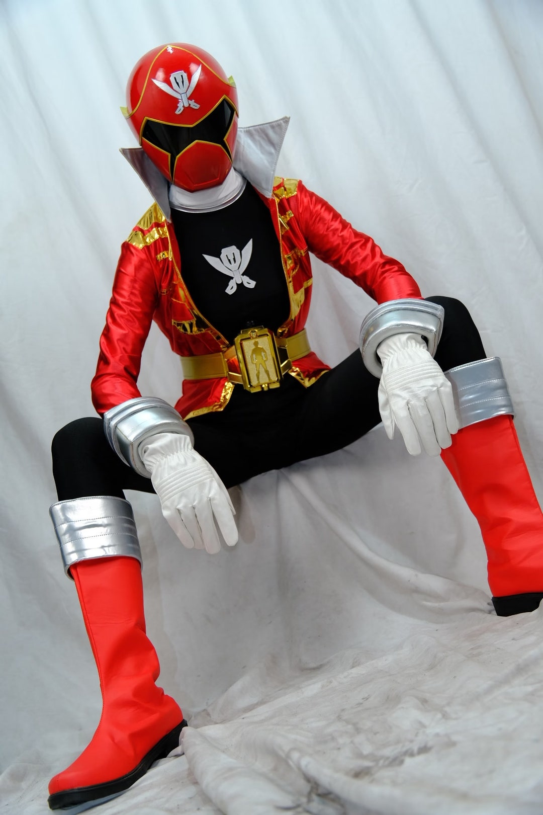 Super Megaforce Ranger Red Troy Burrows Full Set Cosplay Costume Custom ...