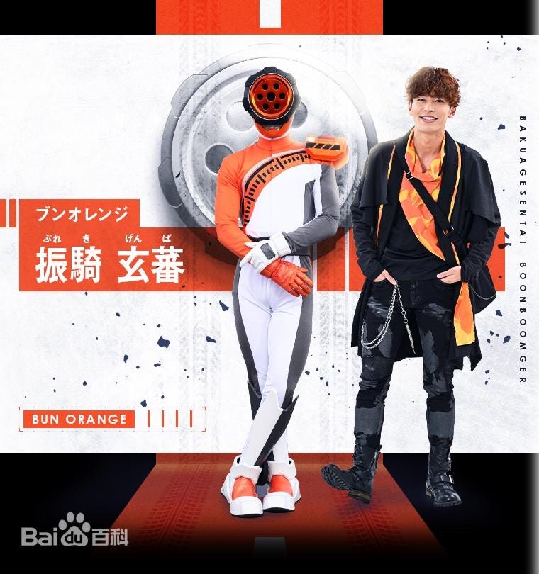 Bakuage Sentai Boonboomger Orange Cosplay Costume Full Set - Etsy