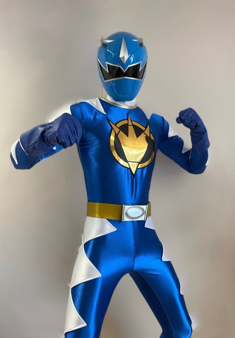 Disfraz de cosplay de Ethan James, conjunto completo, Blue Dino Thunder ...