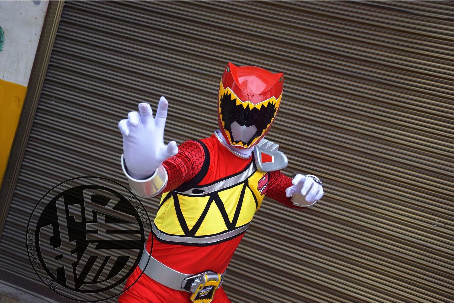 Dino Charge Red Ranger Tyler Navarro Full Set Cosplay Costume Custom ...