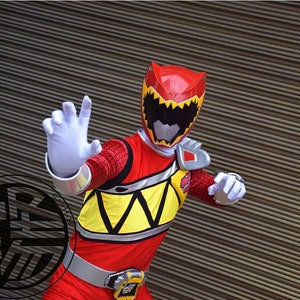 Dino Charge Red Ranger Tyler Navarro Full Set Cosplay Costume Custom ...