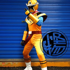 Super Ninja Steel Gold Samurai Ranger Levi Weston Full Set Cosplay ...