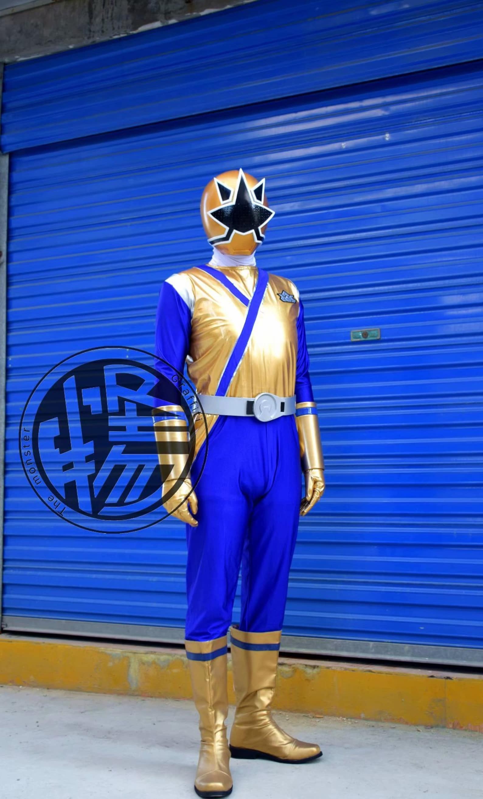 SUPER SAMURAI Gold Samurai Ranger Antonio Garcia Full Set Cosplay ...