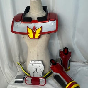 Kizuna Red Power Ranger Cosplay Costume Full Set - Etsy