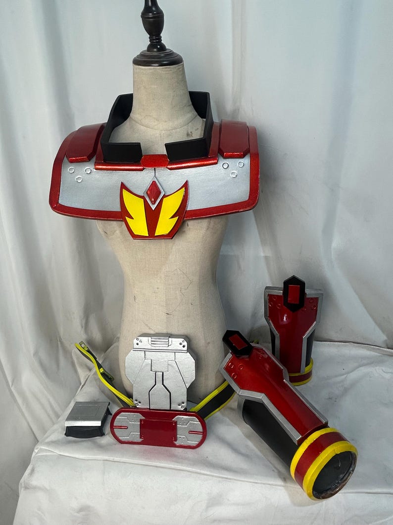 Kizuna Red Power Ranger Cosplay Costume Full Set - Etsy