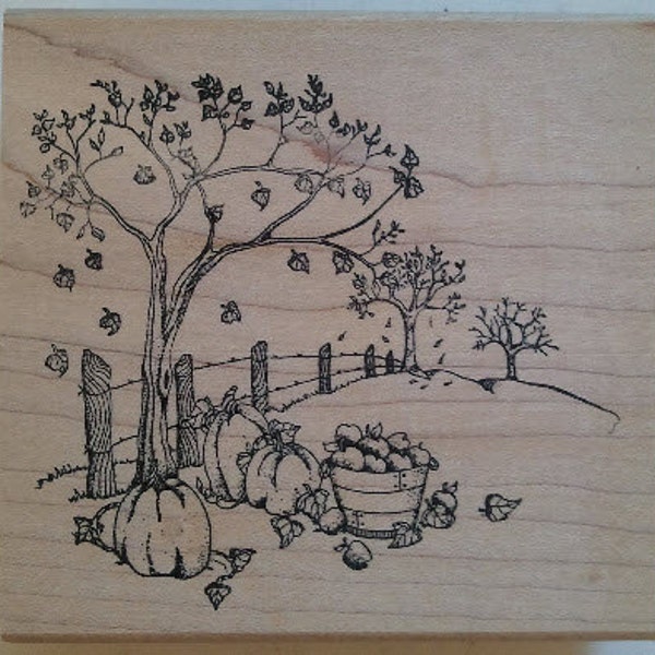 Leaf Rubber Stamp - Etsy