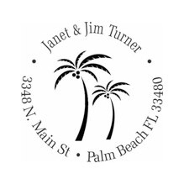 Palm Tree Stamp - Etsy