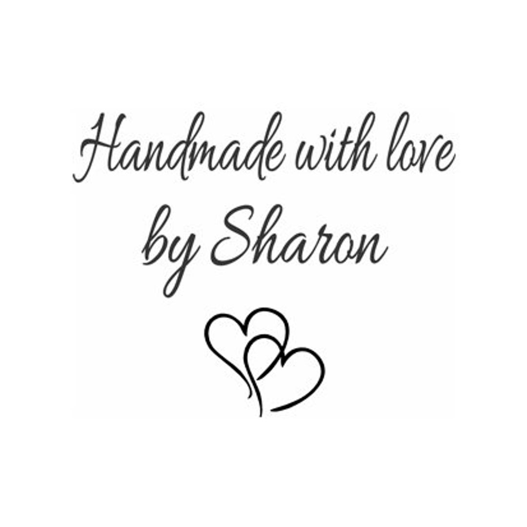 Handmade With Love by Custom Stamp C654 - Etsy