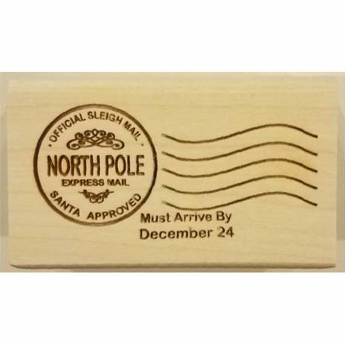 Santa Postmark With Latitude North Pole Ho Ho Ho Rubber - Etsy