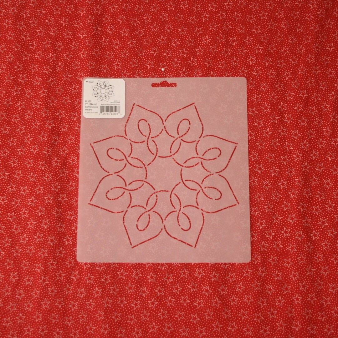 50% off Plastic Stencil Battenberg Hearts Pattern Your - Etsy